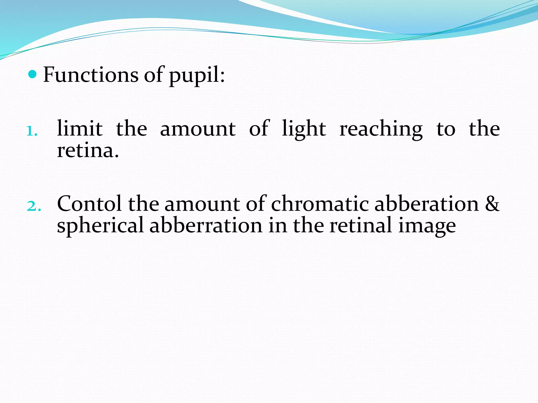 Pupil anatomy and physiology | PPTX