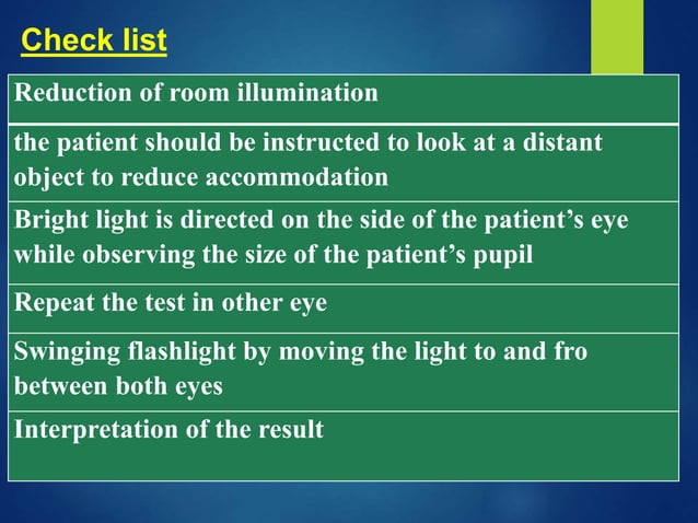 pupil examination step by step for ophthalmic exam.pptx