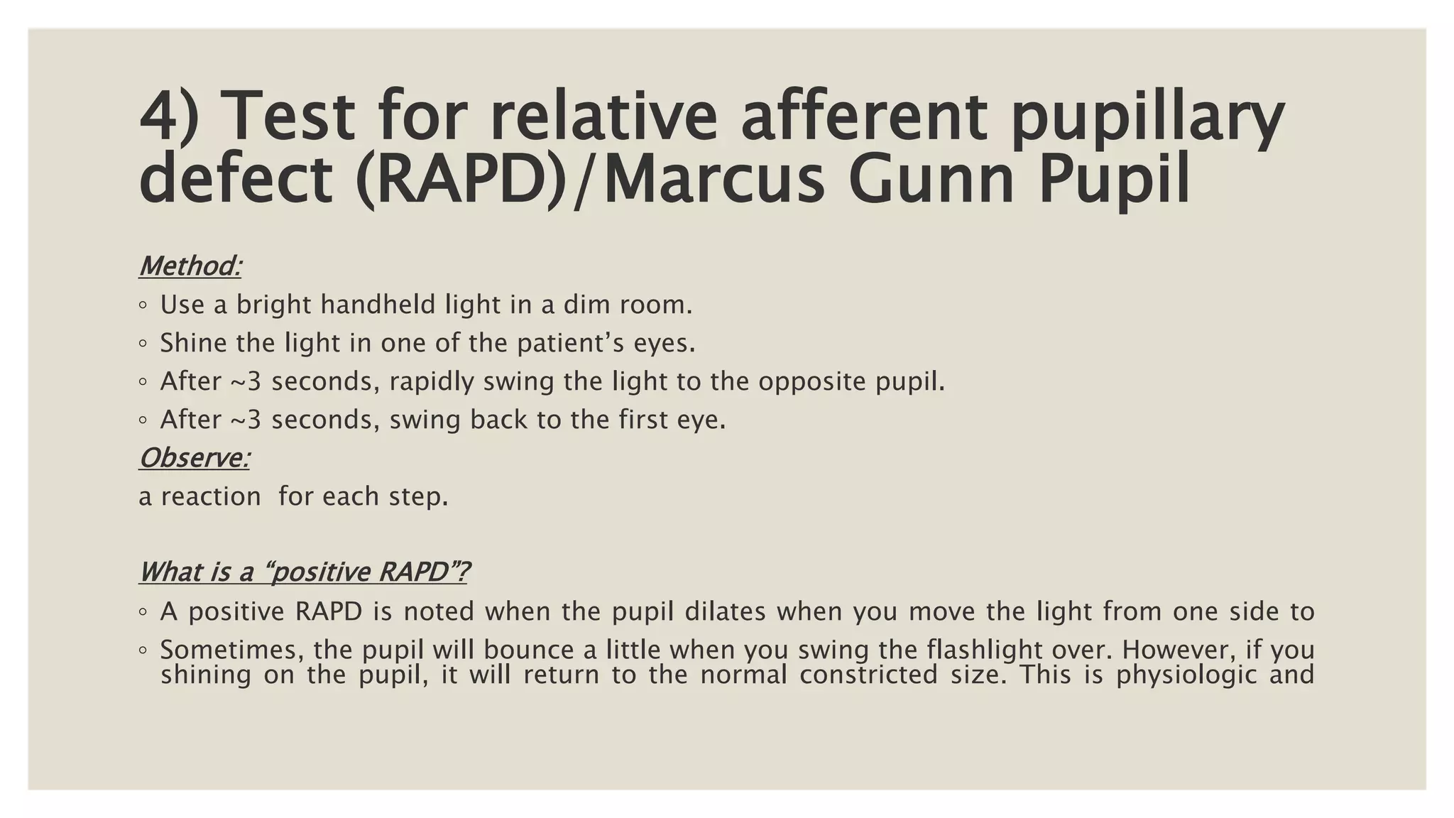 Pupil examination | PPTX