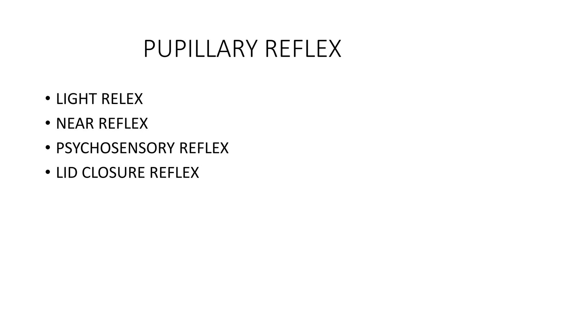 PUPILLARY ABNORMALITIES and pupillary reflexes | PPTX