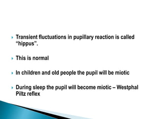 Hippus Pupil Reaction