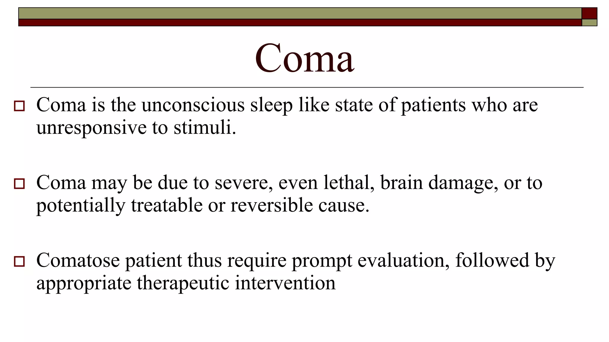 Pupillary assessment in coma patients clinical teaching | PPTX