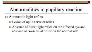 Pupillary assessment in coma patients clinical teaching | PPTX