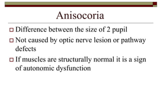 Pupillary assessment in coma patients clinical teaching | PPTX