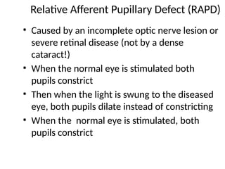 PUPILLARY EXAMINATION.pptx pupillary exam | PPTX