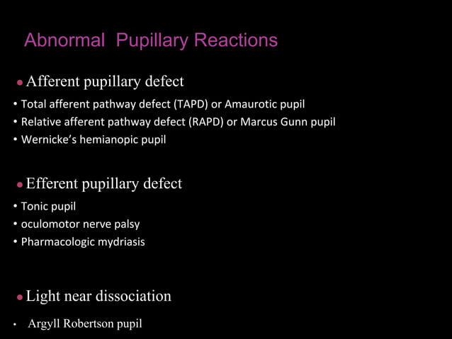Pupillary pathway and its abnormality. | PPTX | Eye and Vision ...