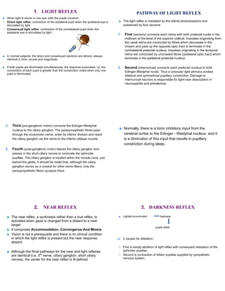 Pupillary pathway disorders. afferent efferent | PDF | Eye and Vision ...