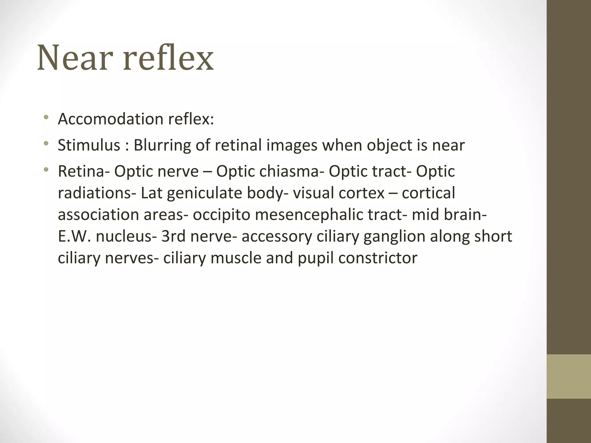Pupillary reflexes | PPT