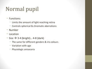 Pupillary reflexes | PPT