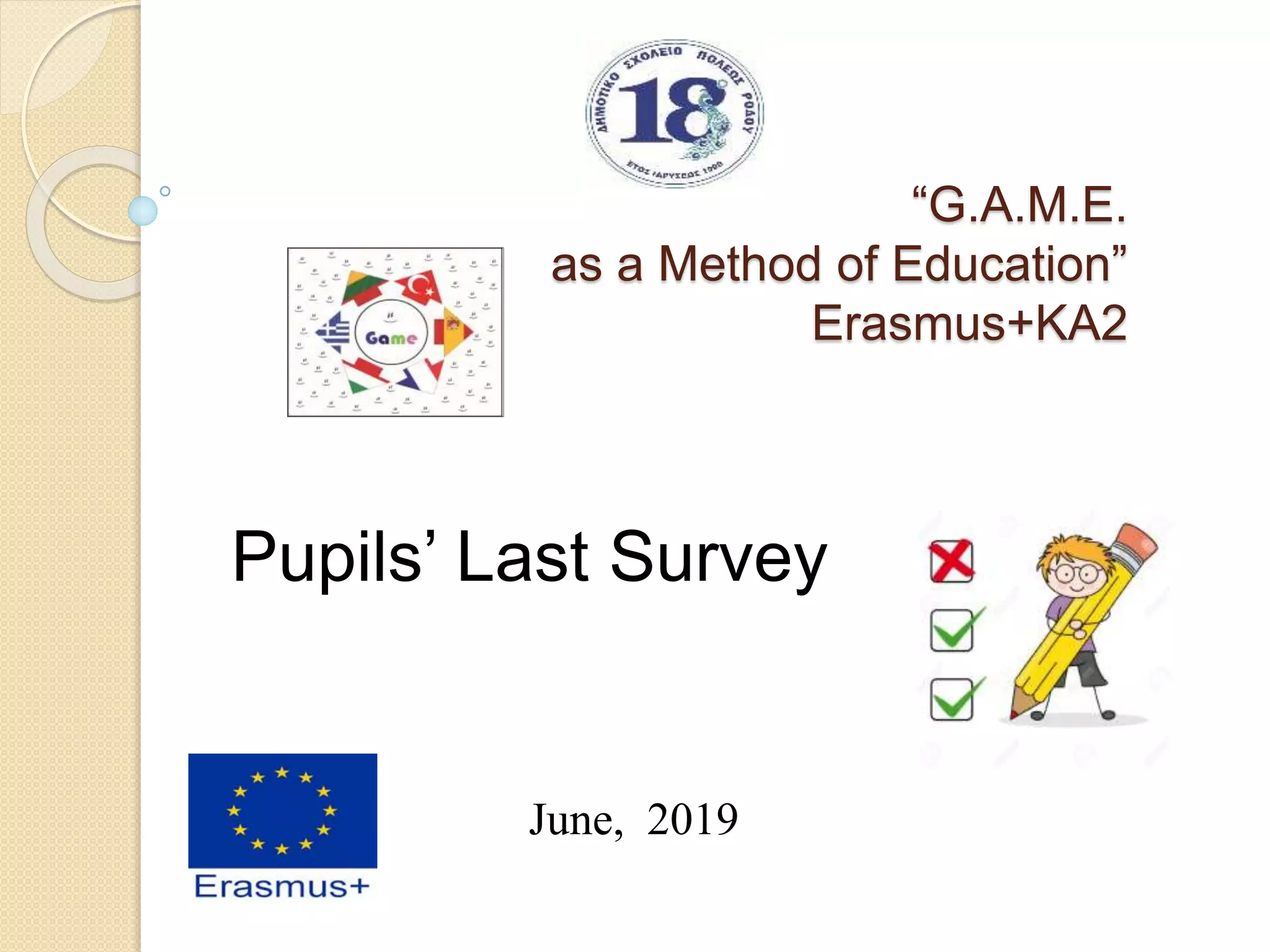 Pupils' last survey, Greece | PPT