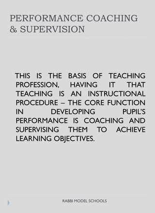 Pupils’ performance management | PDF