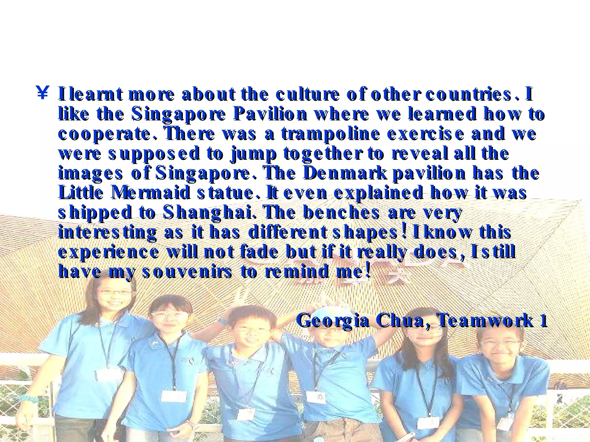 Pupils' reflections | PPT