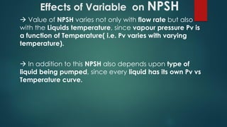 Pump Cavitation & Net Positive Suction Head | PDF