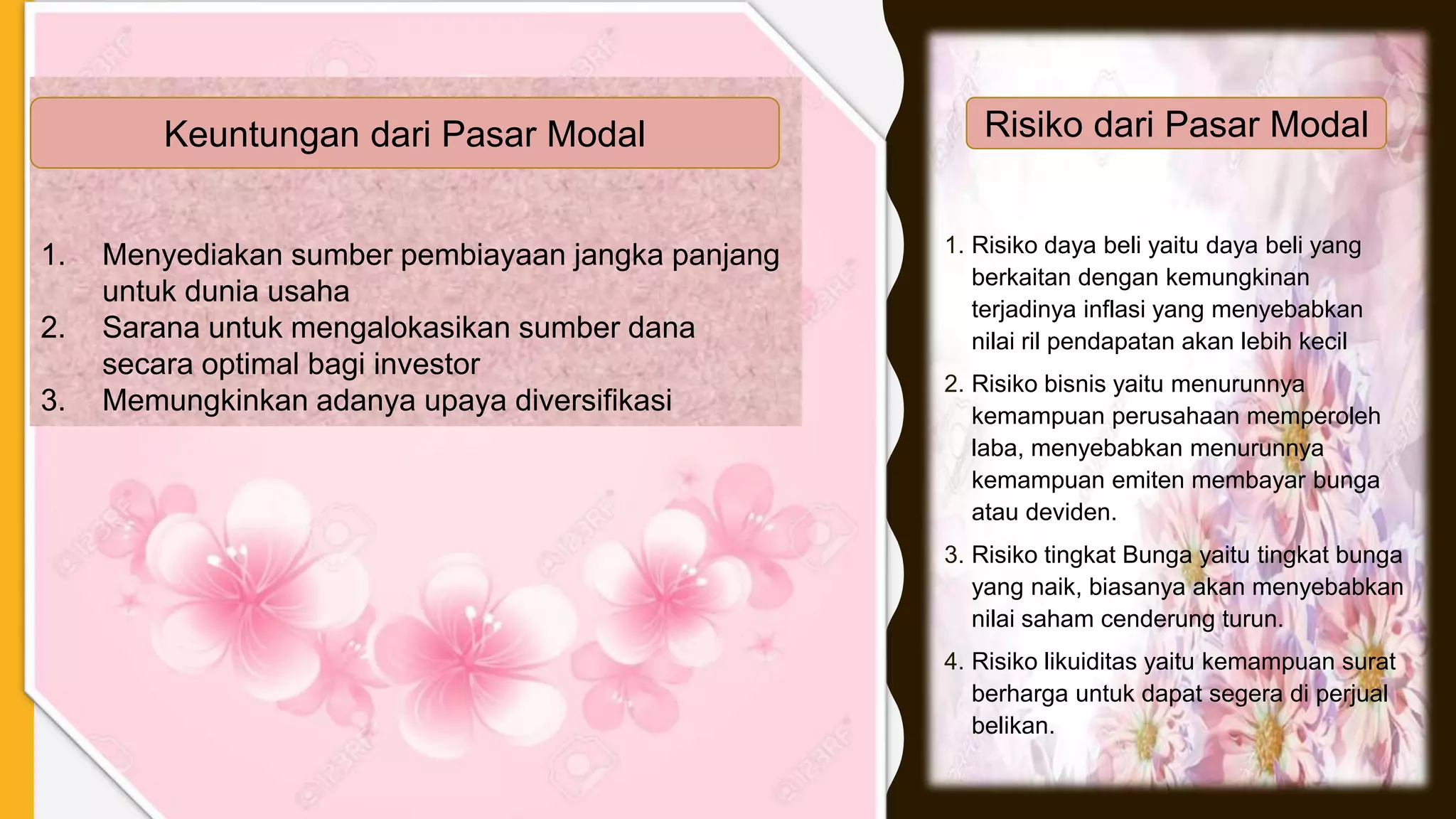 Pupm ppt pasar modal di indonesia | PPTX