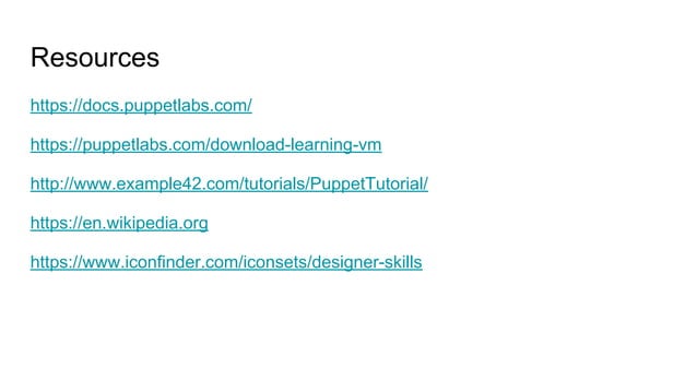 Puppet Intfrastructure as Code | PPT