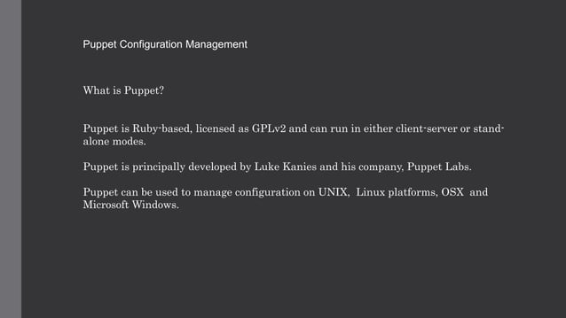 Puppet demo | PPT | Free Download