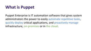 IT Automation with Puppet Enterprise | PDF