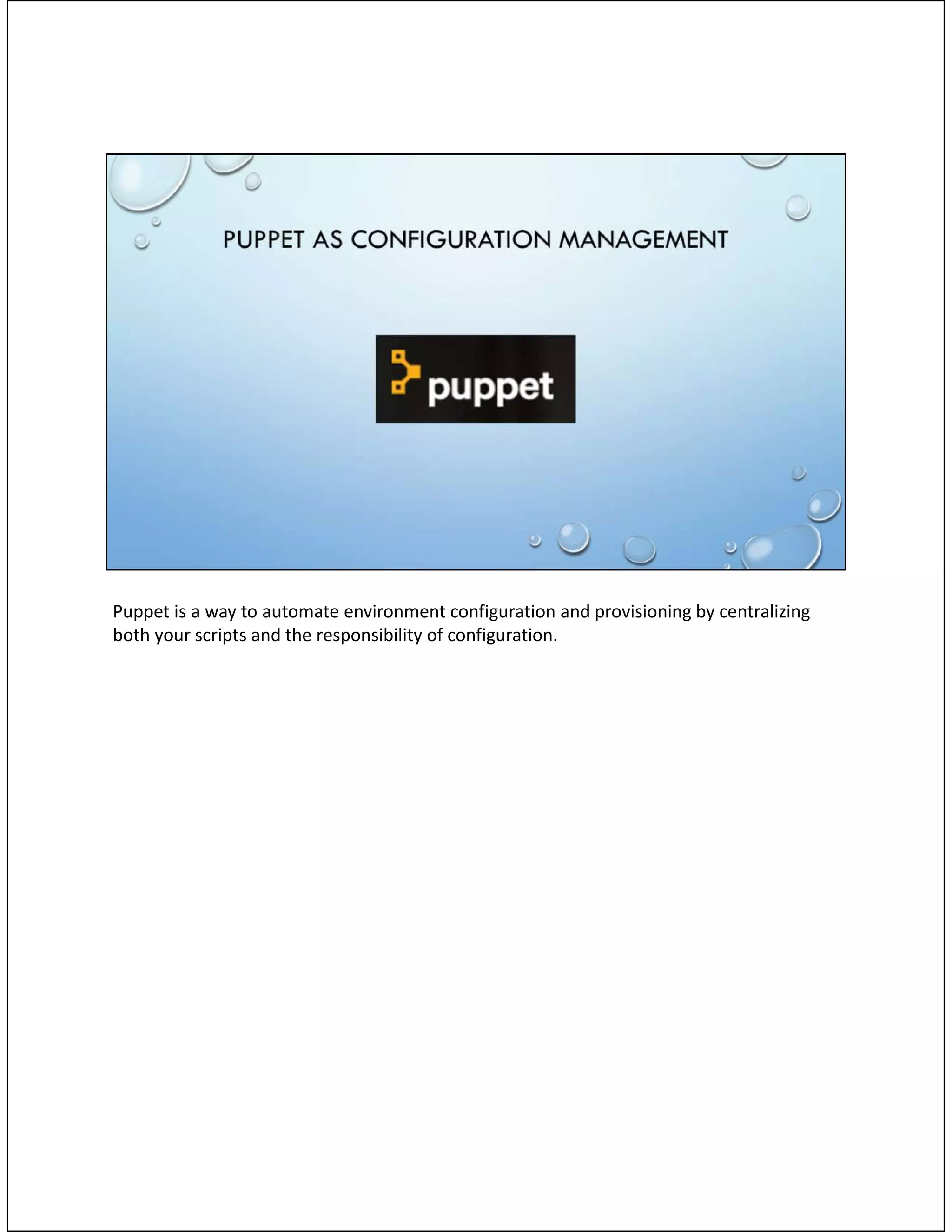 Puppet - Simple Configuration Management | PDF