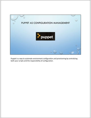 Puppet - Simple Configuration Management | PDF