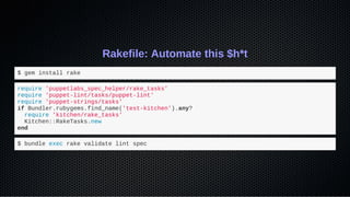 Puppet testing | PPT