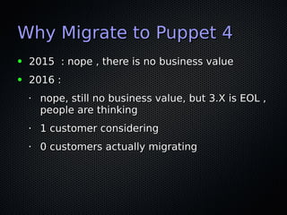 Migrating to Puppet 5 | PPT