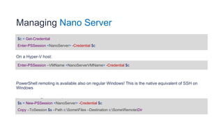 Puppet + Windows Nano Server | PPT