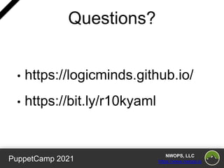 Puppetcamp r10kyaml | PPTX | Web Development | Internet