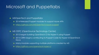 Puppet Camp Boston 2014: Continuous Integration for Hyper-V with Puppet (Beginner) | PPT