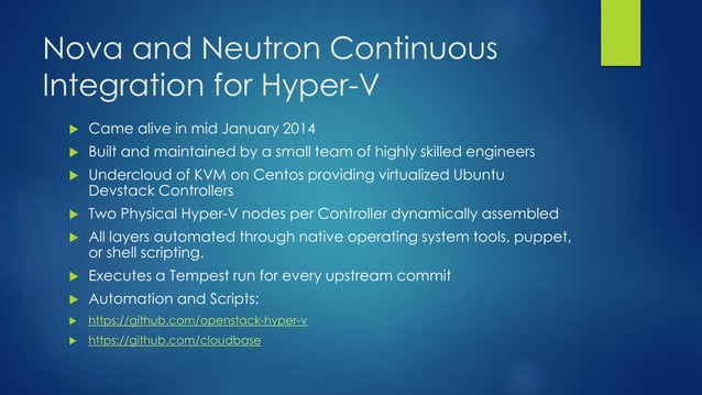 Puppet Camp Boston 2014: Continuous Integration for Hyper-V with Puppet (Beginner) | PPT