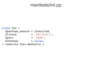 Puppet Camp LA 2015: Basic Puppet Module Design (Beginner) | PPT