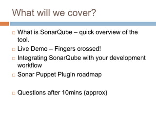 Tracking your Technical Debt with Sonarqube | PPTX