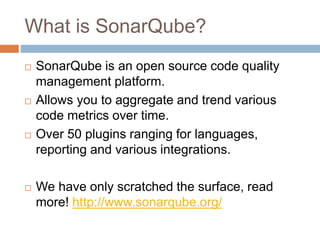 Tracking your Technical Debt with Sonarqube | PPTX