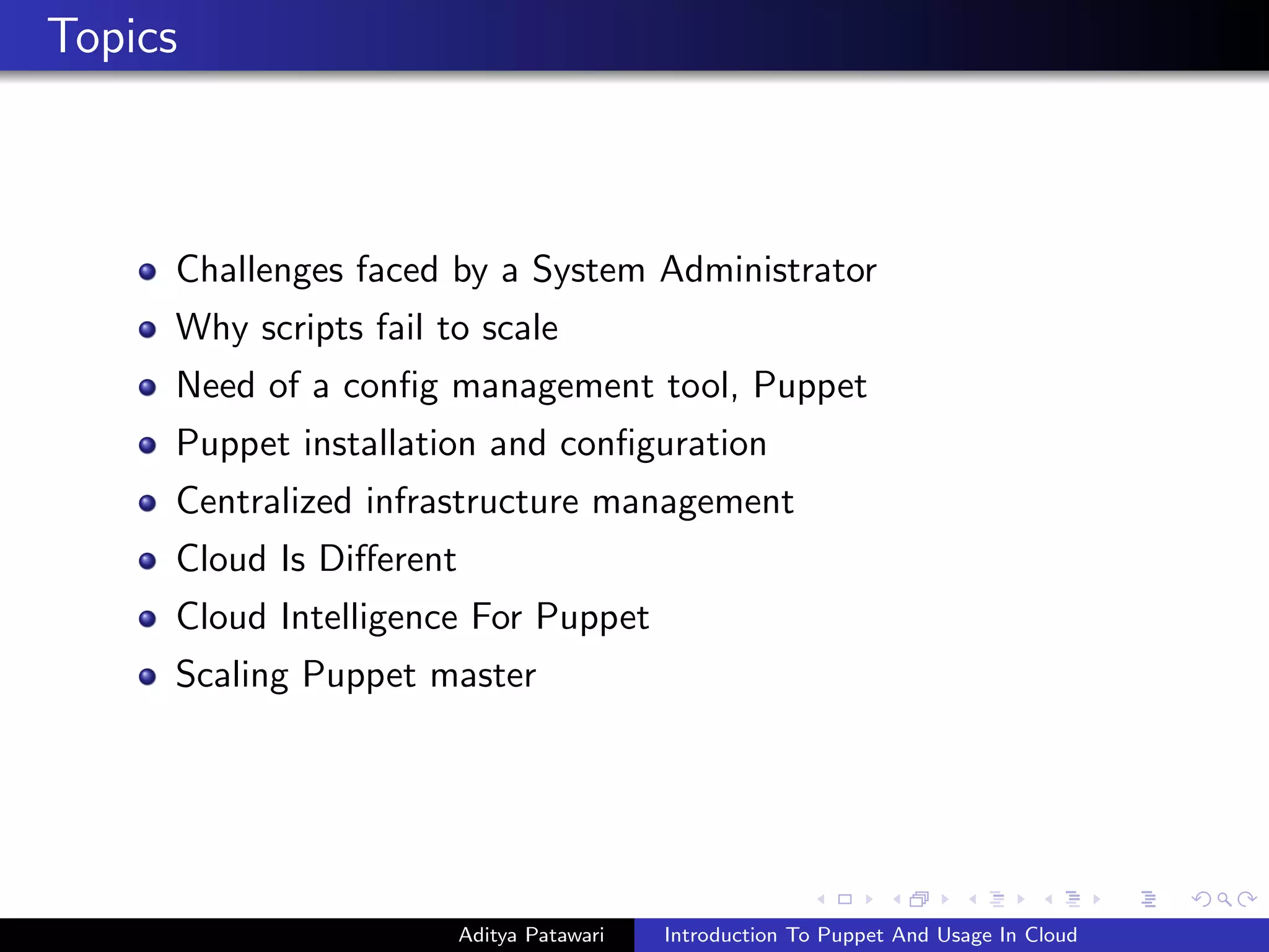 Introduction to Puppet and Usage In Cloud | PDF
