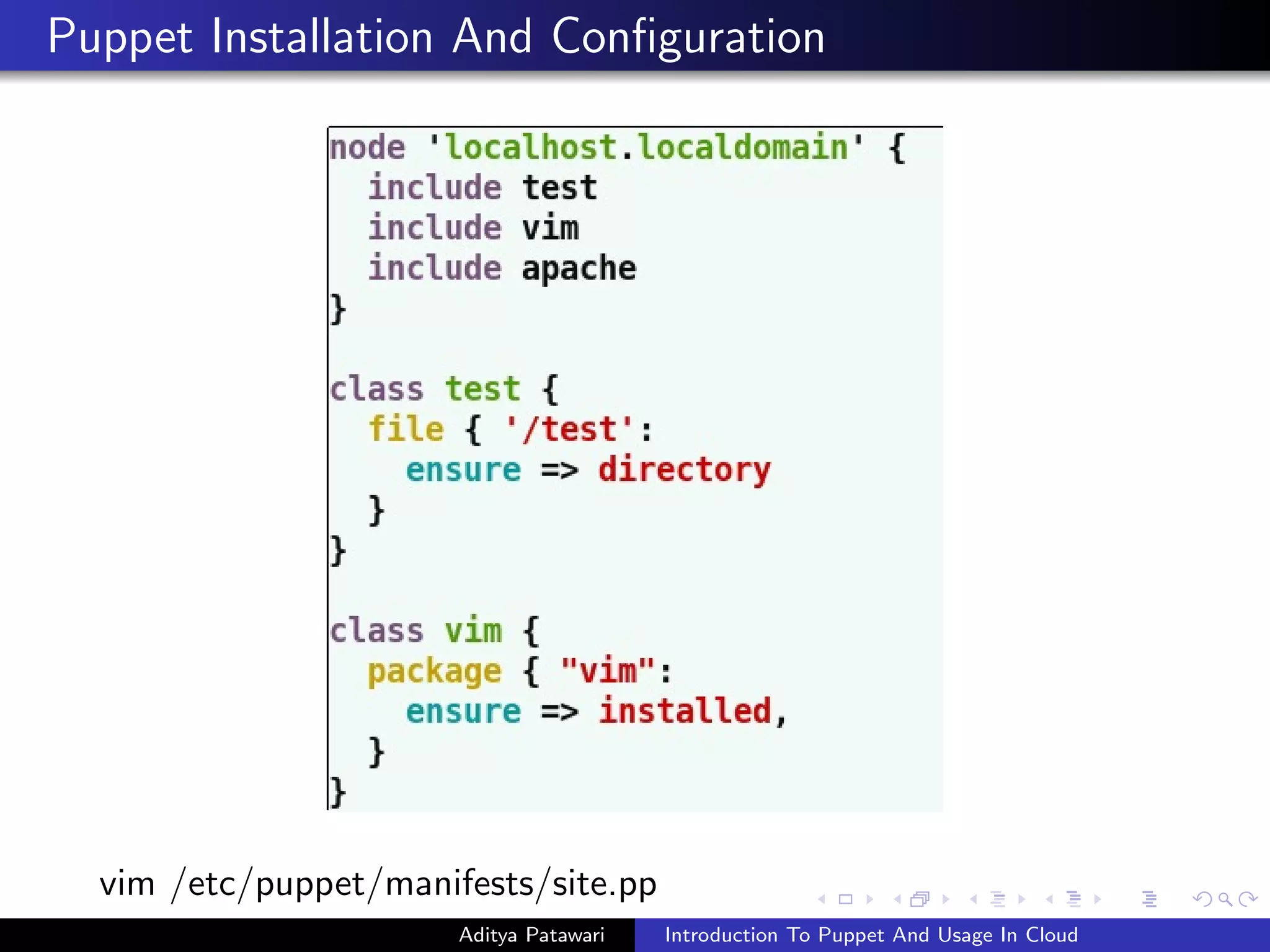 Introduction to Puppet and Usage In Cloud | PDF