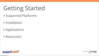 Getting Started with Puppet on Windows PuppetConf 2014 | PPT