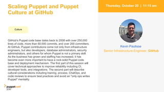 PuppetConf track overview: Culture | PPT