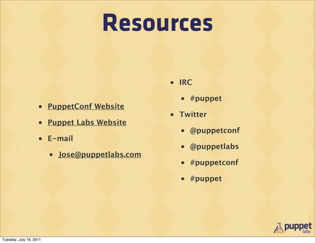 PuppetConf at a glance | PPT