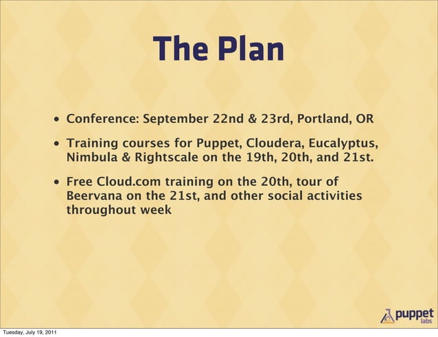 PuppetConf at a glance | PPT