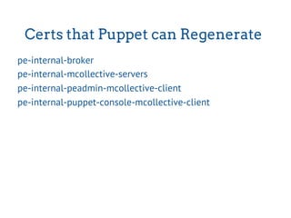 Troubleshooting the Puppet Enterprise Stack | PDF