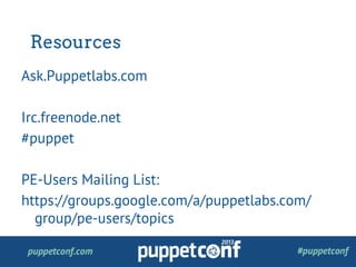 Troubleshooting the Puppet Enterprise Stack | PDF