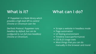 Puppeteer - A web scraping & UI Testing Tool | PPT