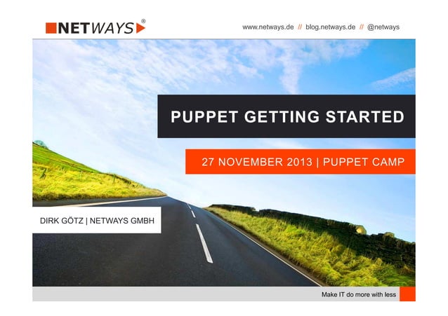 Puppet getting started by Dirk Götz | PPT