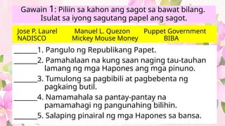 Panahon ng Hapon- Pamahalaang Papet.pptx
