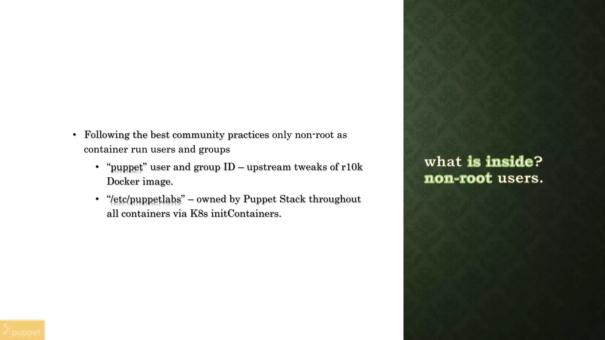 Puppet in k8s, Miroslav Hadzhiev | PPTX