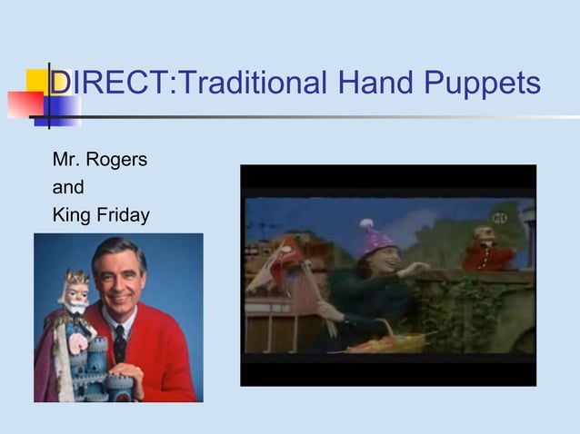 Introduction to Puppetry | PPTX | Computer Animation | Computer Software and Applications