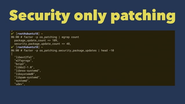 Puppetizing the pain out of patching os patching, Tony Green, Puppet | PPT