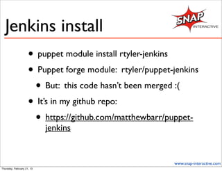 Puppet & Jenkins | PPT