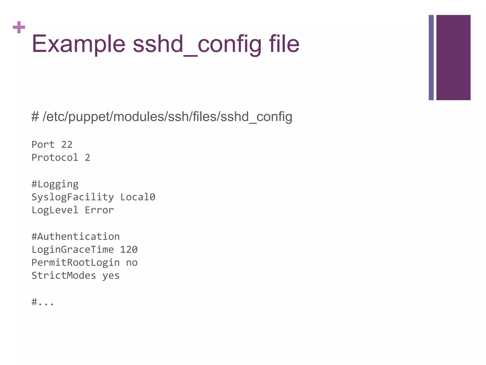 A Brief Introduction to Writing and Understanding Puppet Modules | PPT