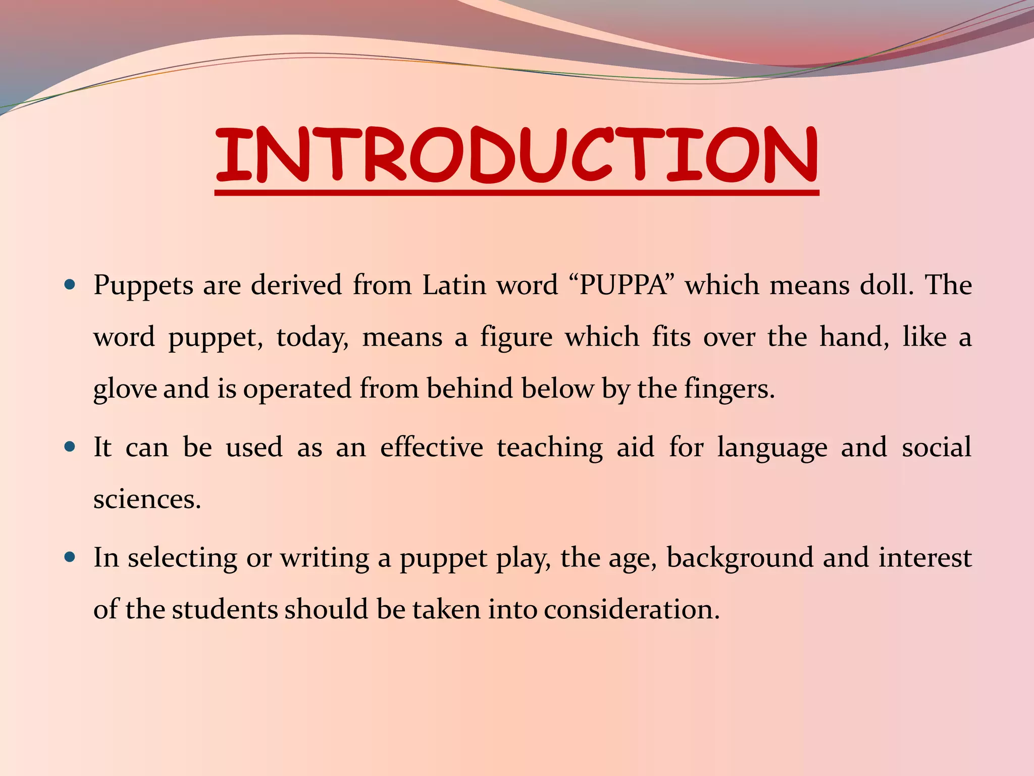 Puppet presentation | PPTX