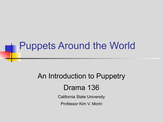 Puppets around-the-world | PPTX